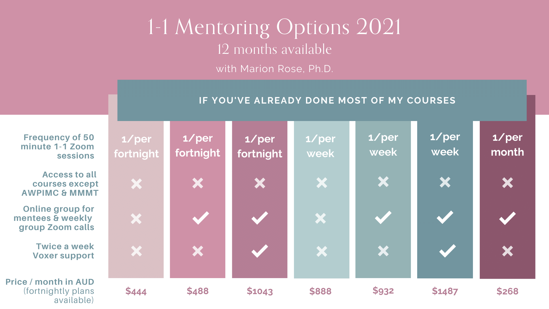 1-1 Mentoring | Marion Rose, Ph.D.